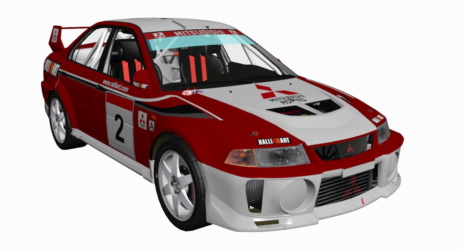 3d model mitsubishi evolution v