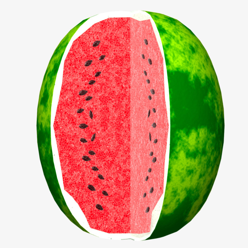 3d model of watermelon lightwave