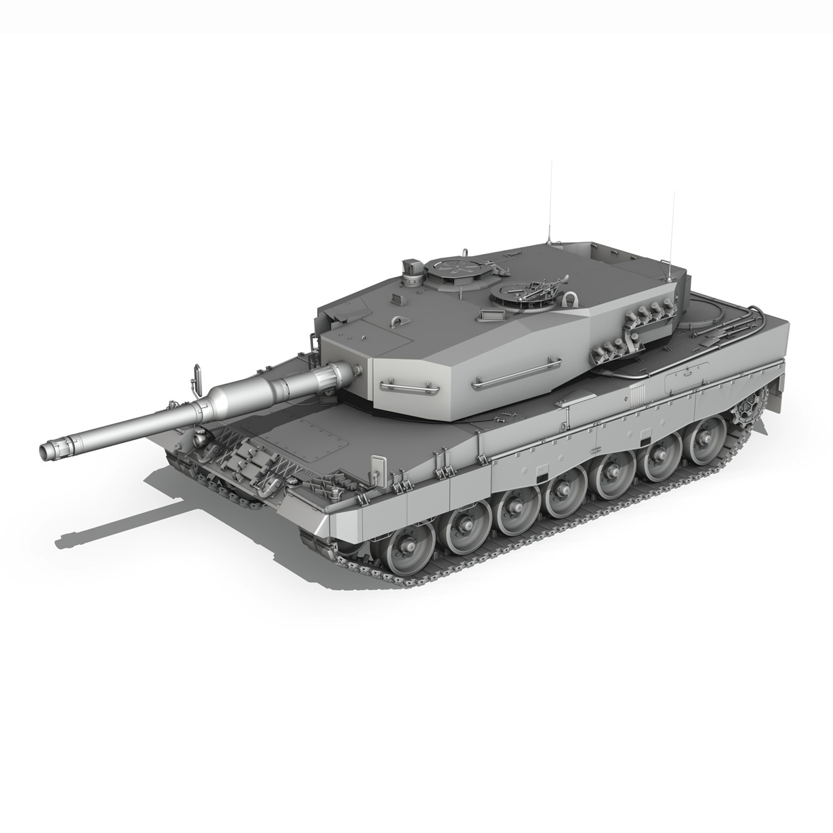 german battle tank leopard 2a4 3d model