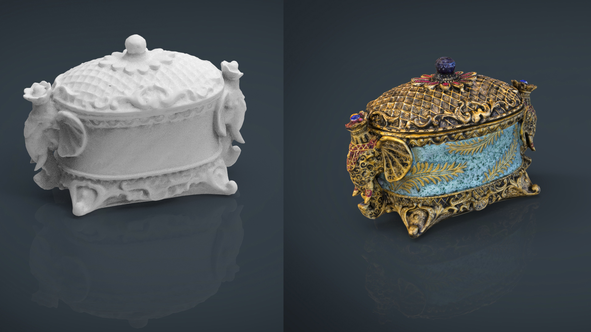 decorative jewelry box 3d model