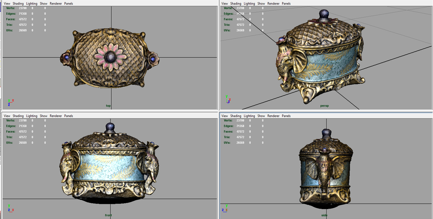 decorative jewelry box 3d model