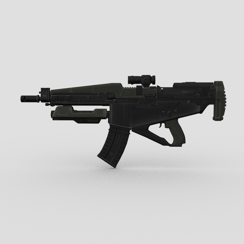 3ds max gun