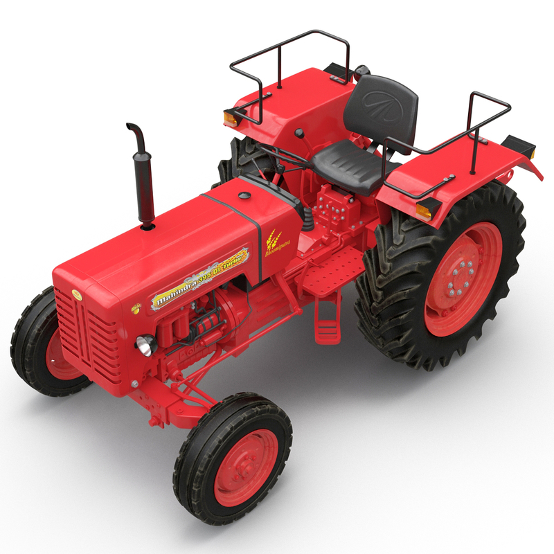 3d model tractor mahindra 395 di