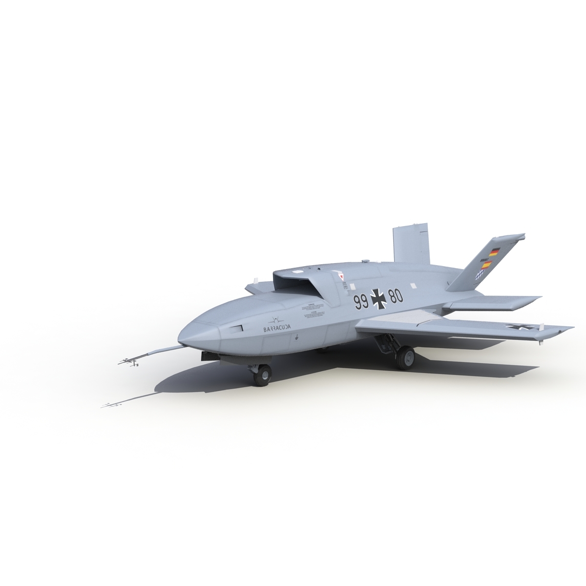eads barracuda uav 3d model