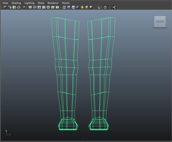 3d model legs character