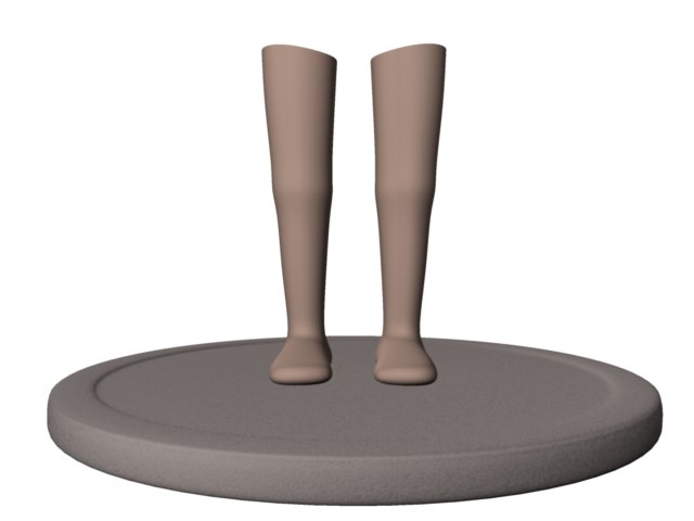 3d model legs character