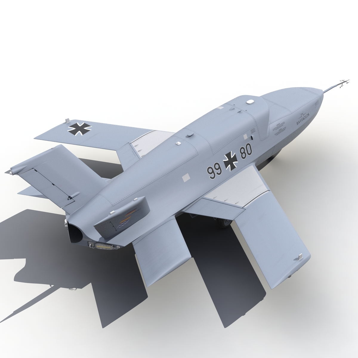 eads barracuda uav 3d model