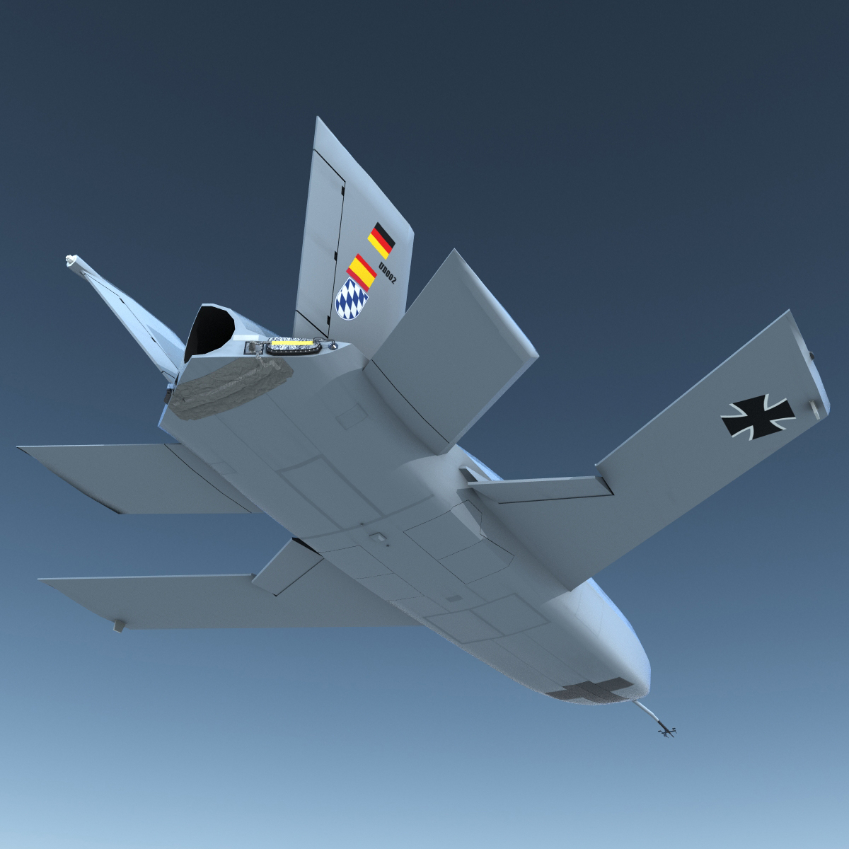 eads barracuda uav 3d model