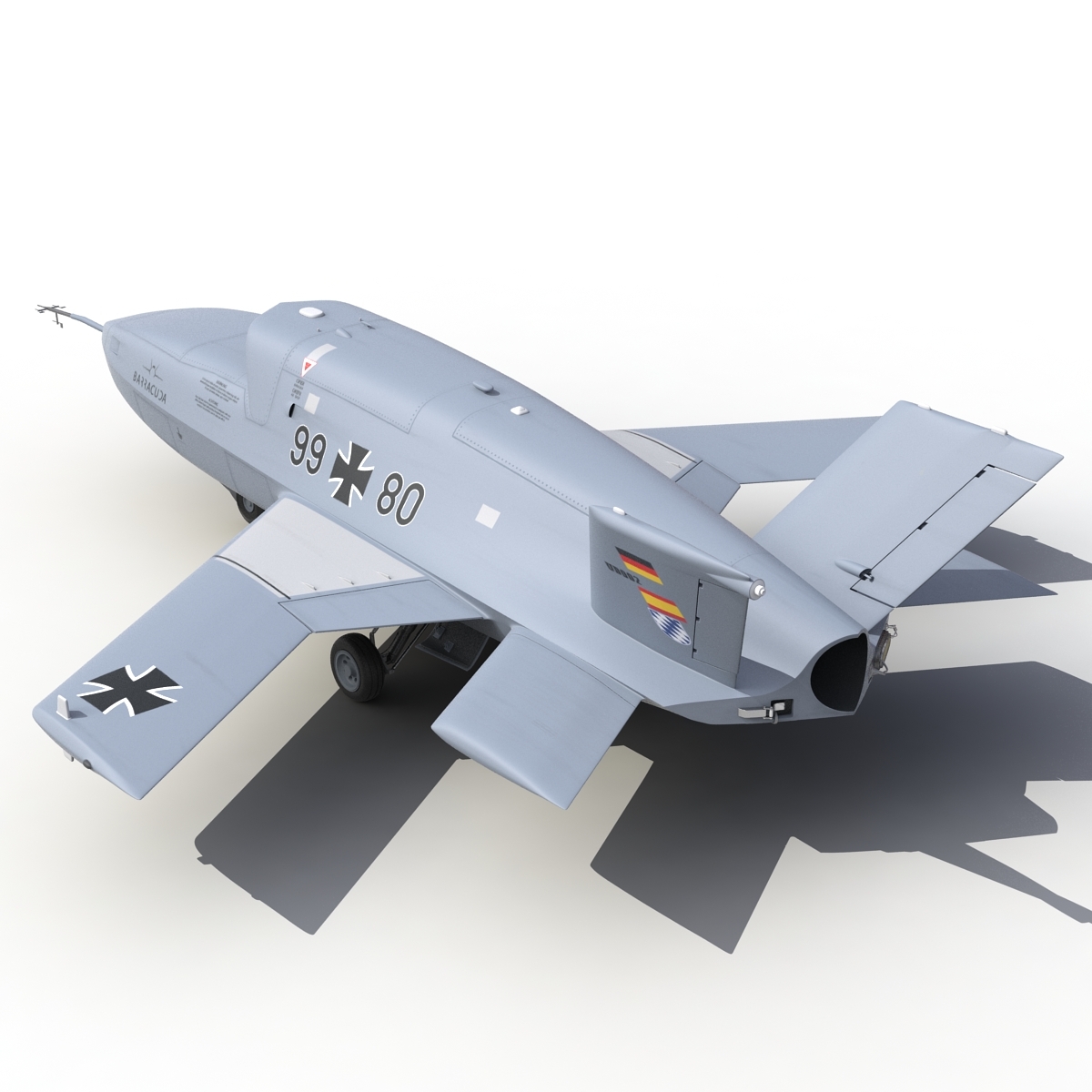 eads barracuda uav 3d model