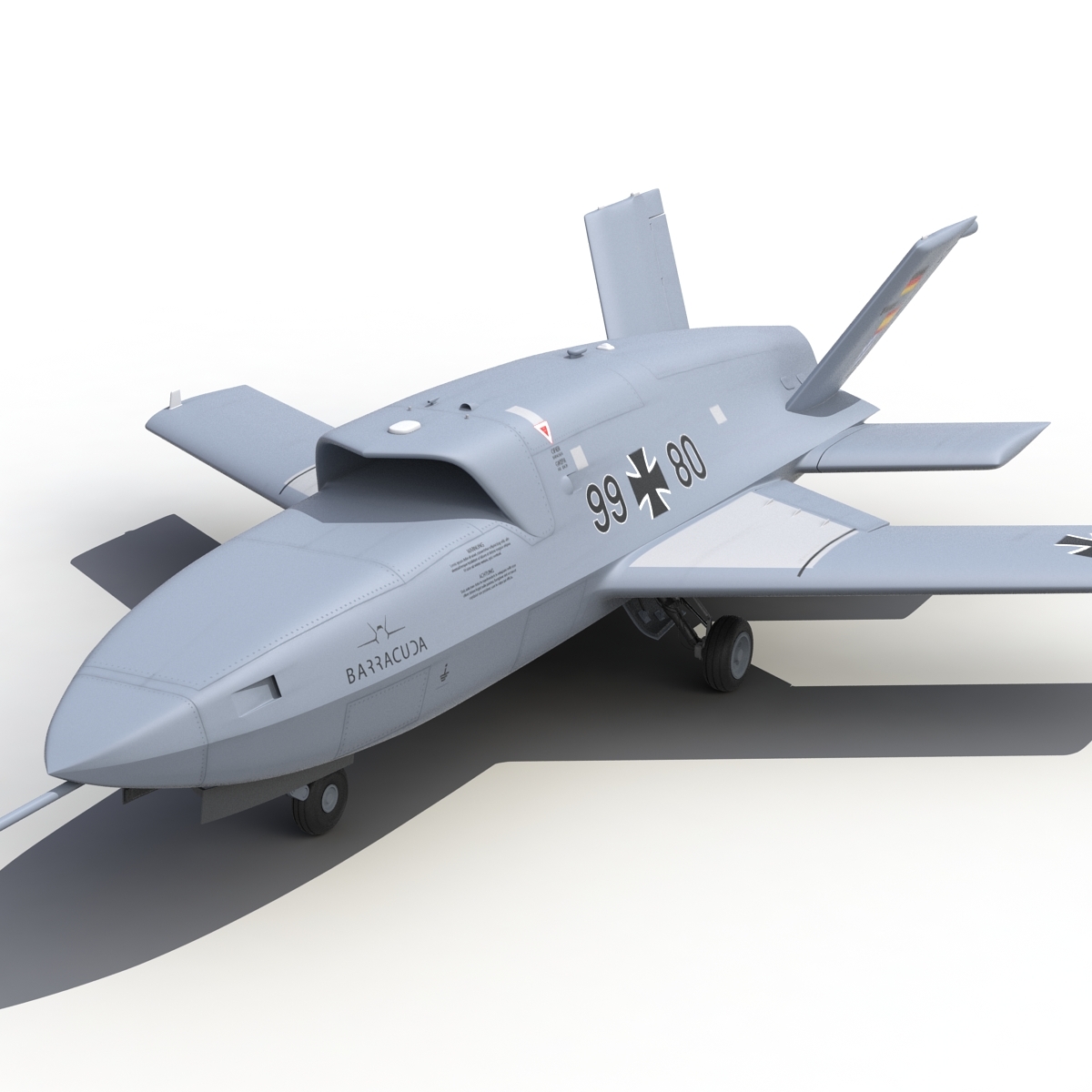 eads barracuda uav 3d model