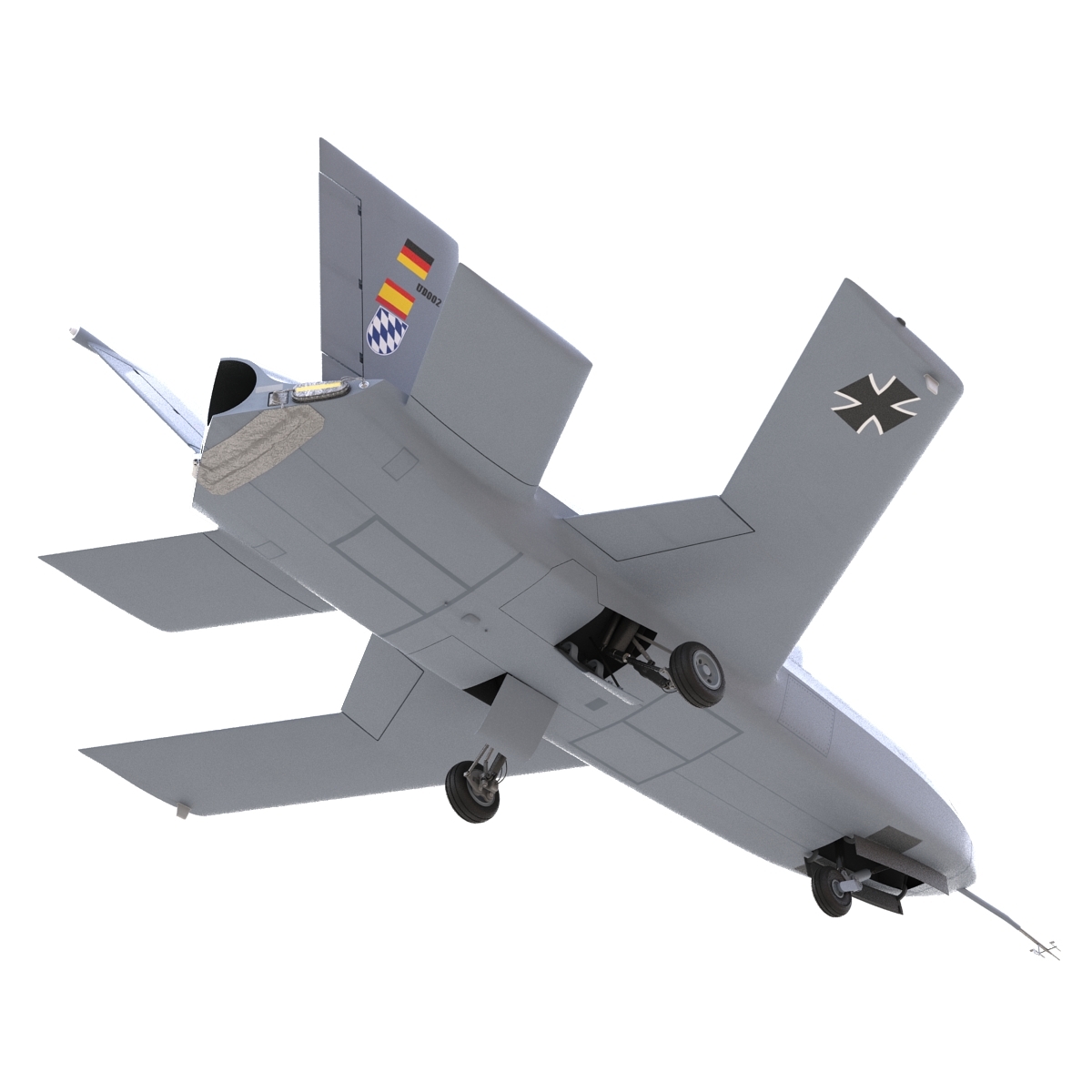 eads barracuda uav 3d model