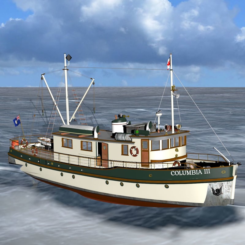 3d max columbia mission boat historic