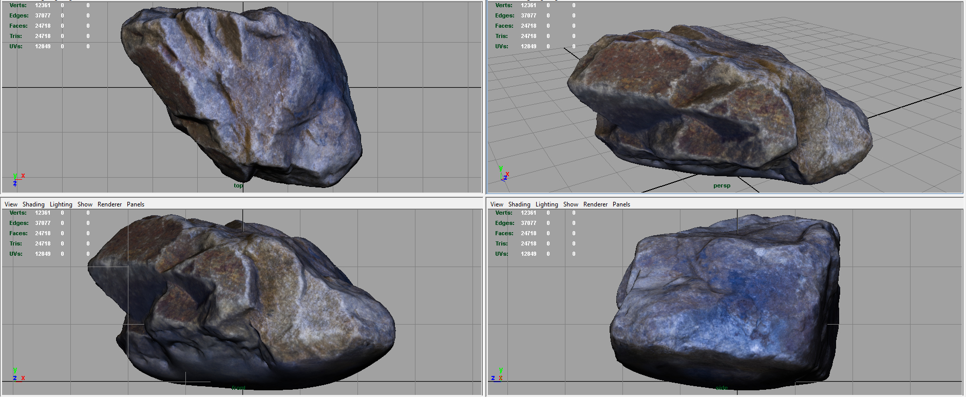 3d model real stone 7