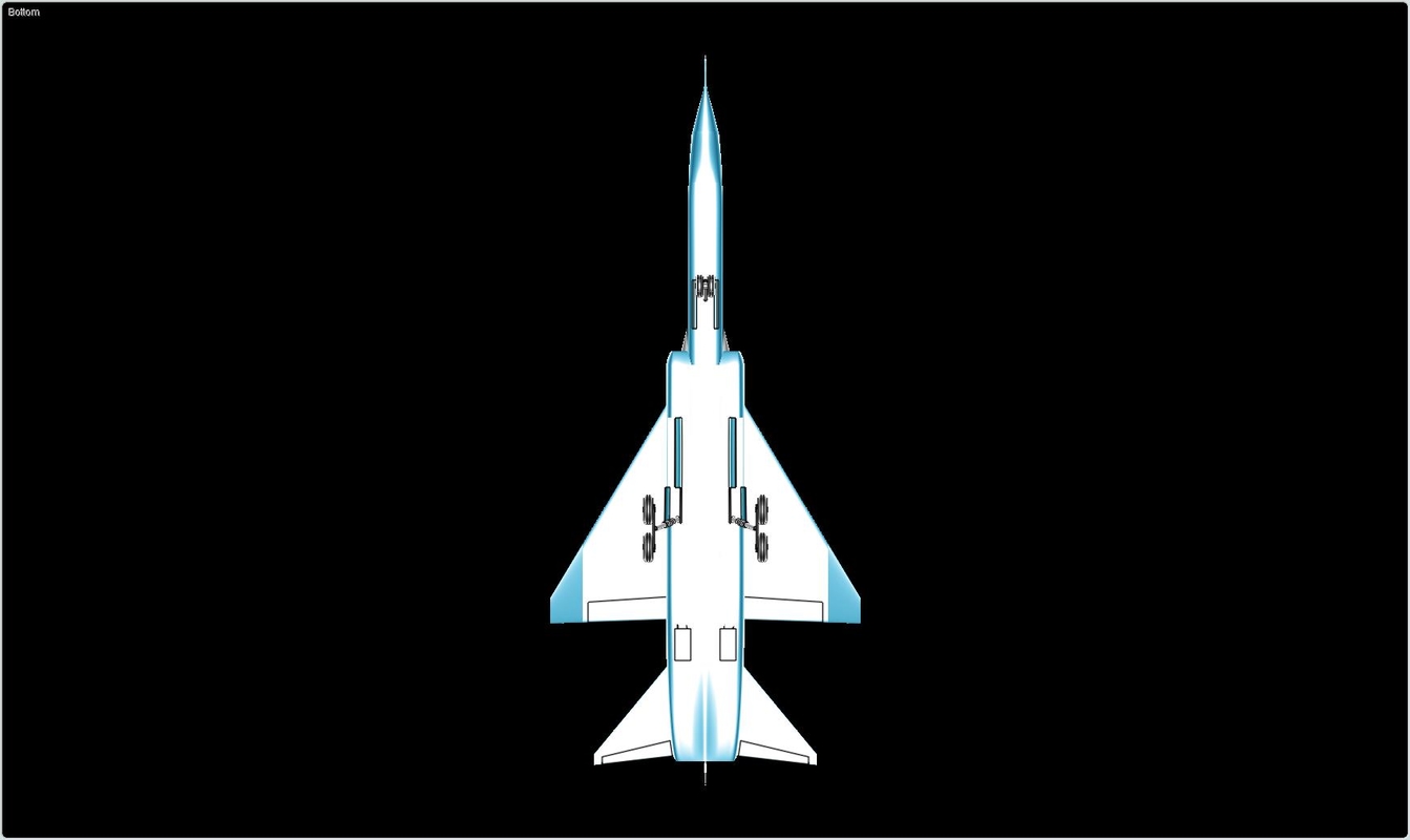 british bac tsr2 aircraft 3d model
