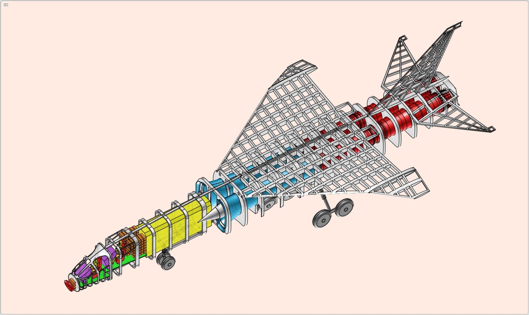 british bac tsr2 aircraft 3d model