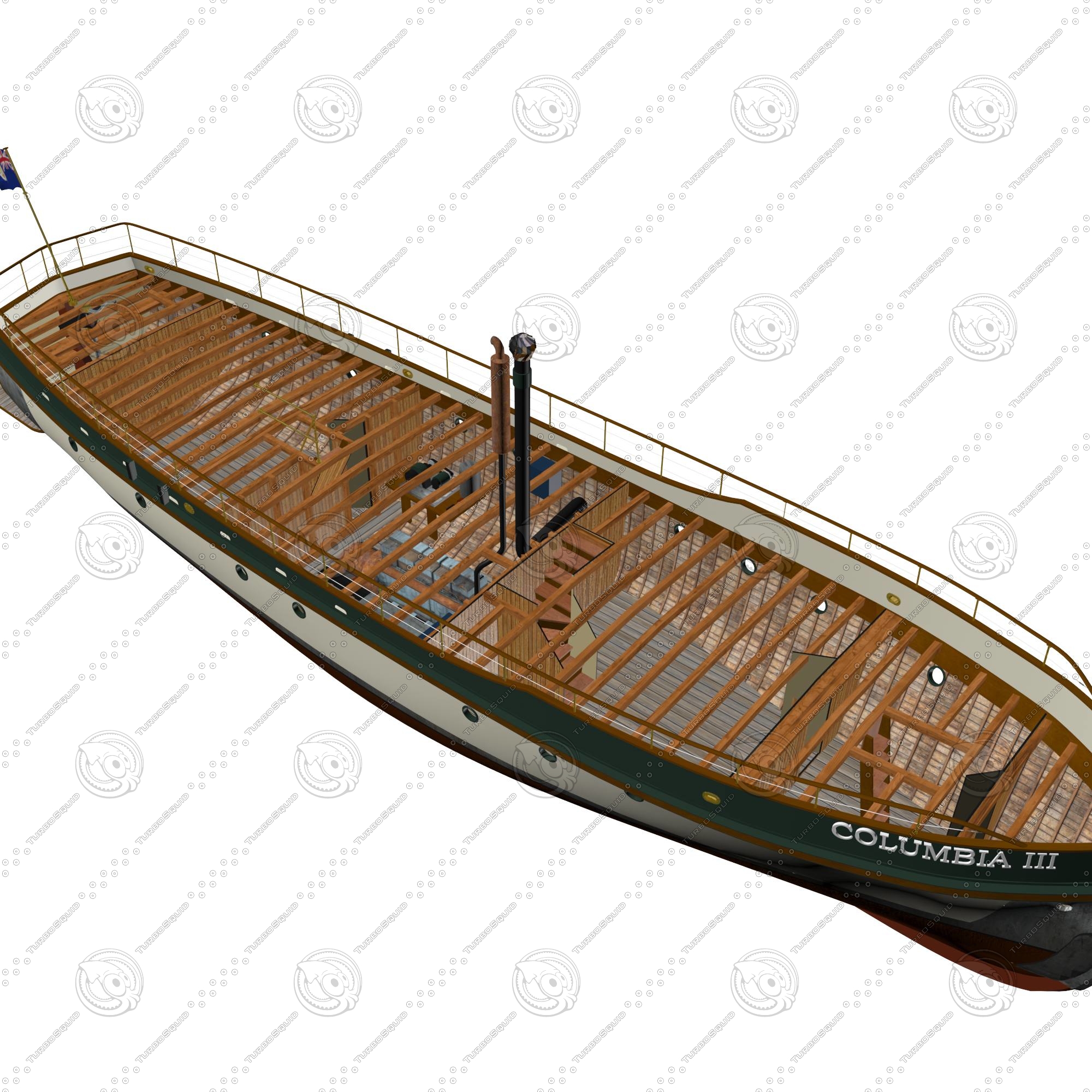 3d max columbia mission boat historic
