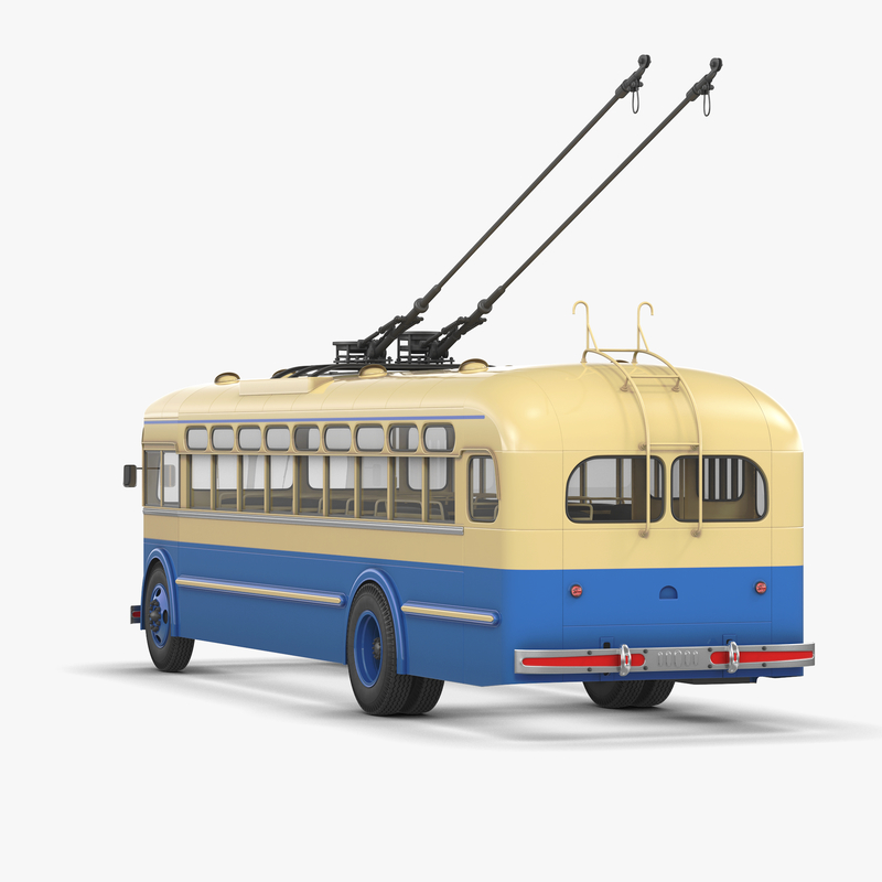 soviet trolleybus mtb 82 3d model