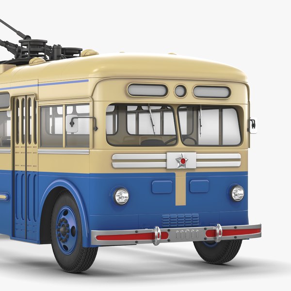 soviet trolleybus mtb 82 3d model