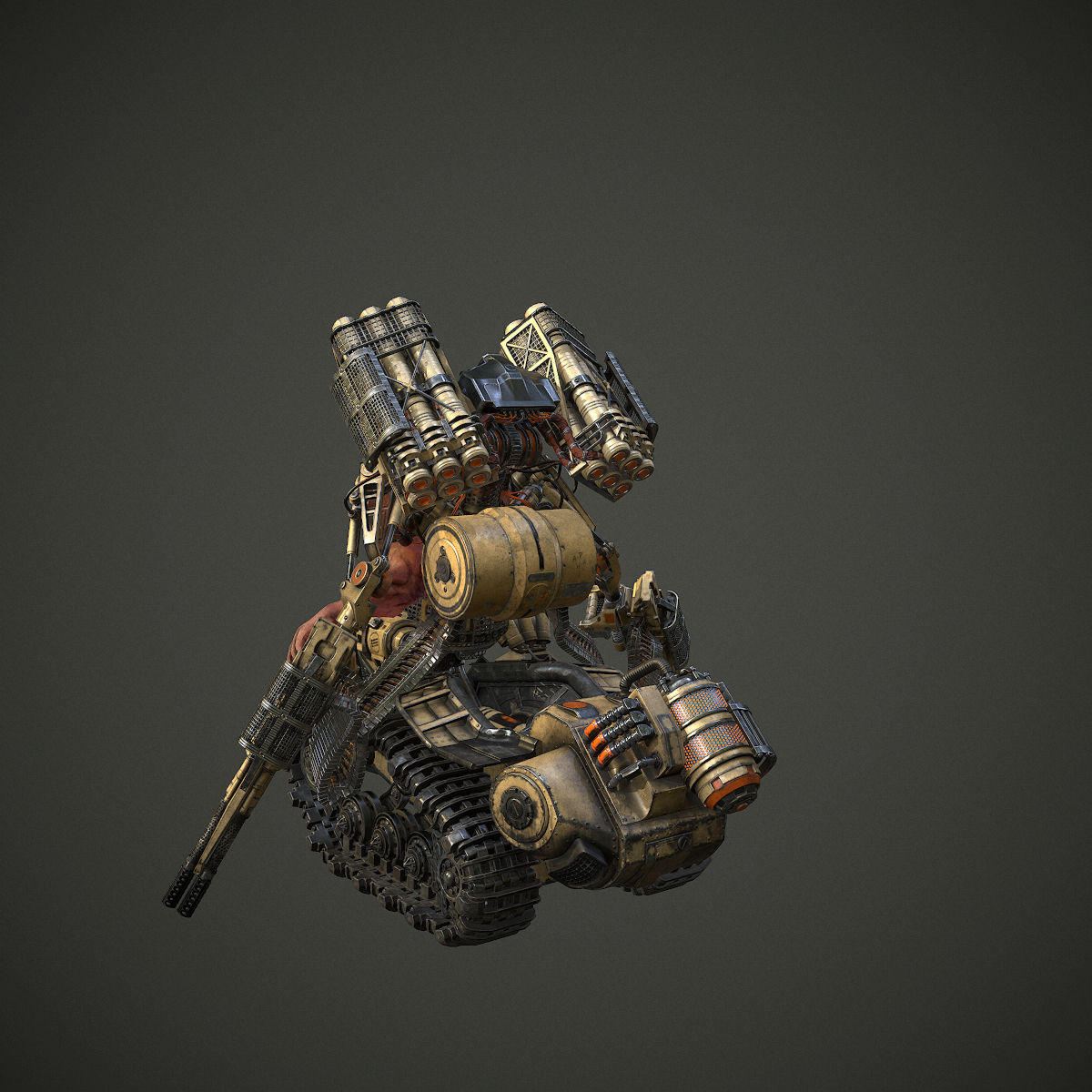 sci-fi cyborgdestroyer 3d max