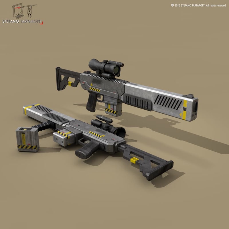 fbx energy weapon sci-fi
