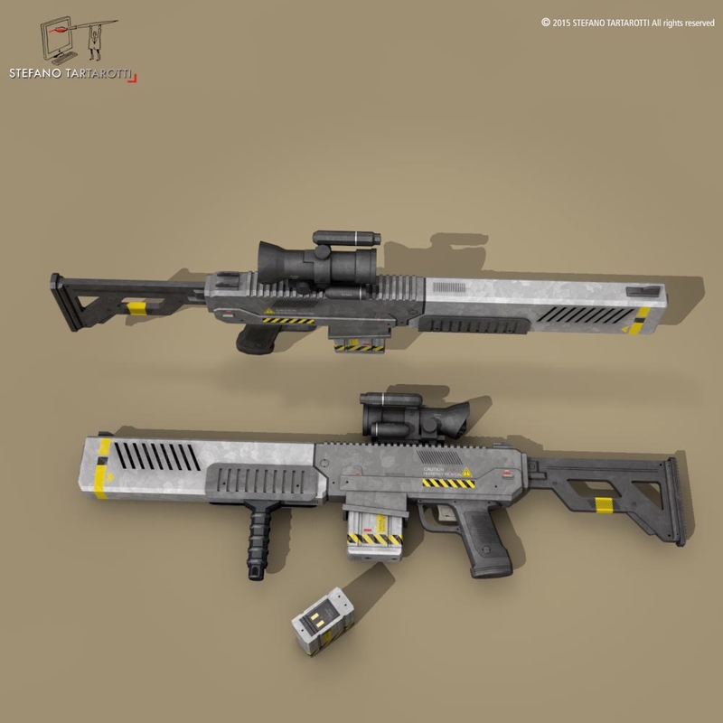 fbx energy weapon sci-fi