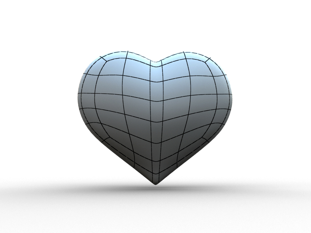 heart icon 3d max