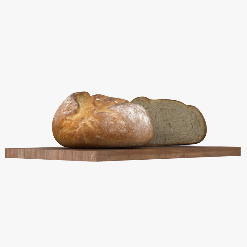 3d bread model