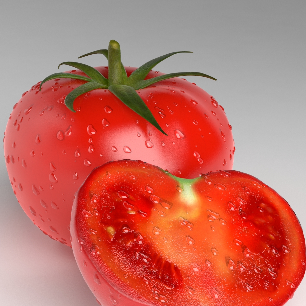 photorealistic tomato realistic 3d model