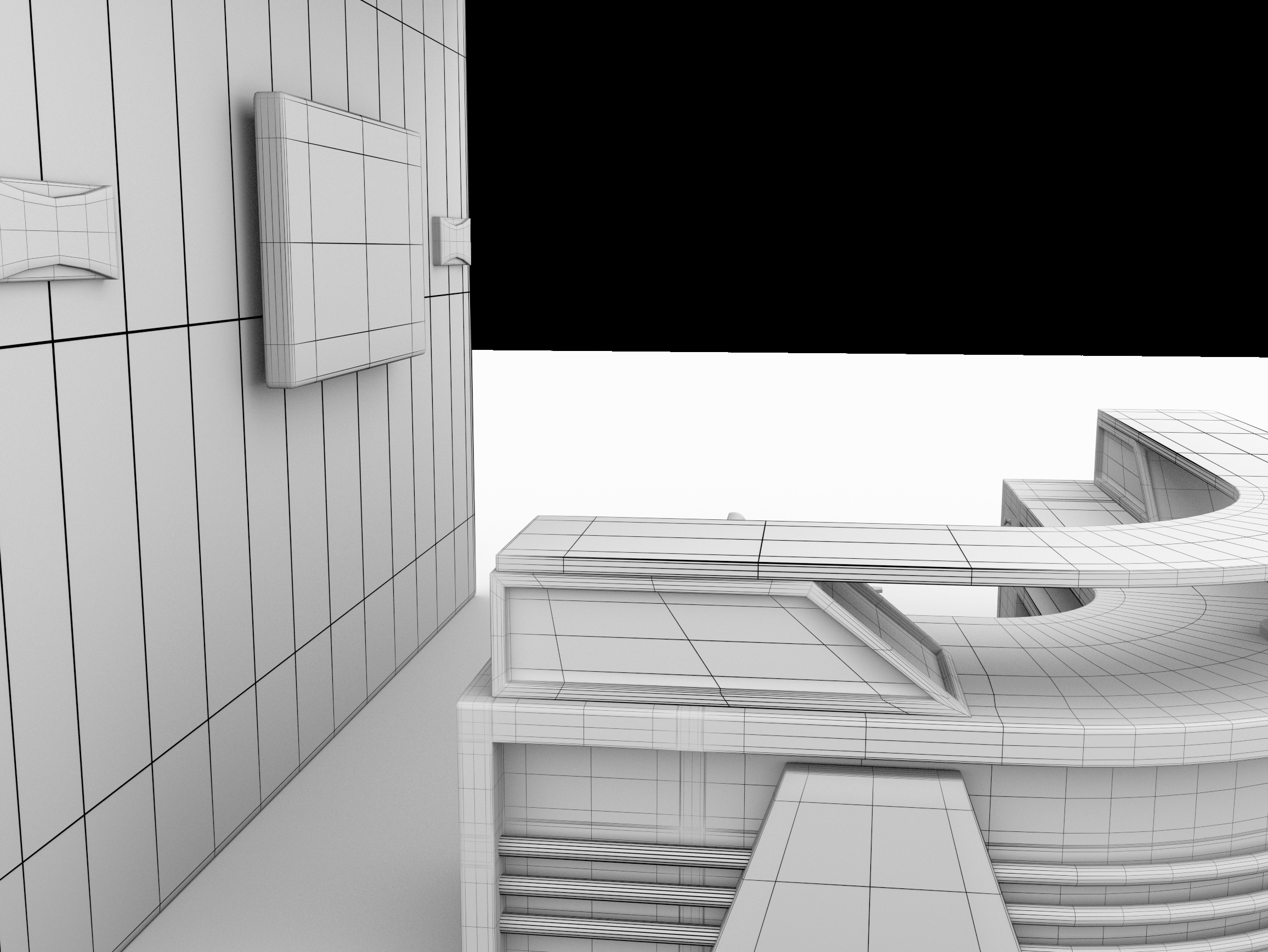 free reception table 3d model