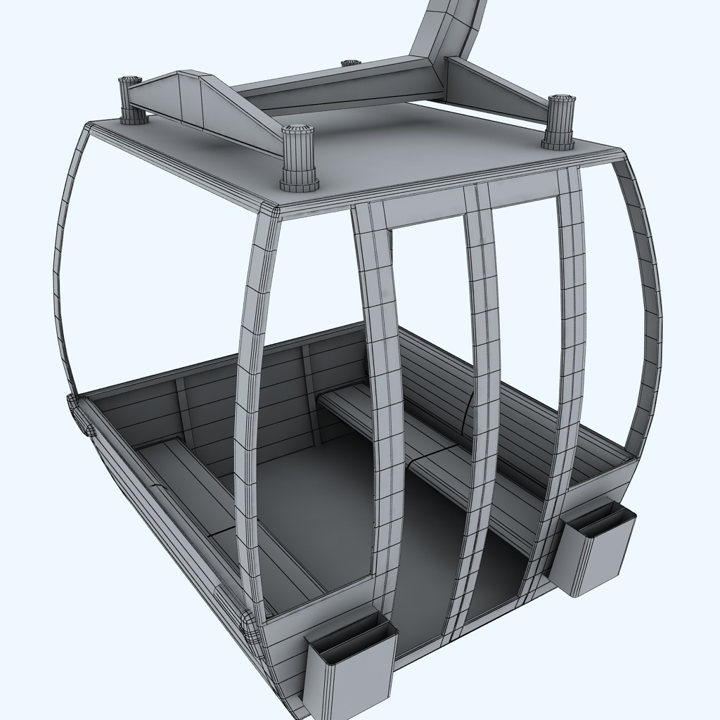 modèle 3D de Télécabine télécabine petit - TurboSquid 975213