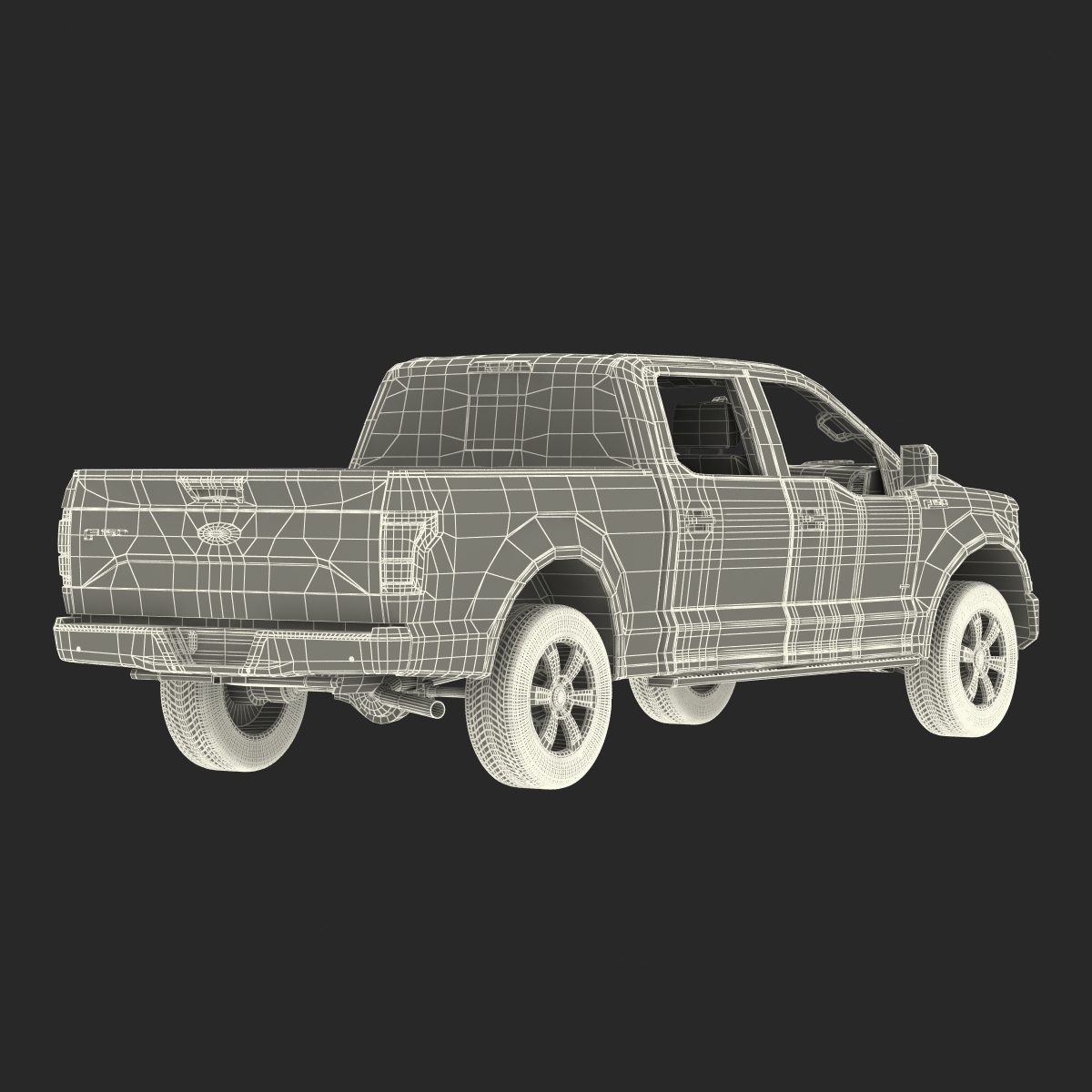 3d model of f 150 supercrew 2015