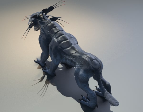 3d model rigged thanator