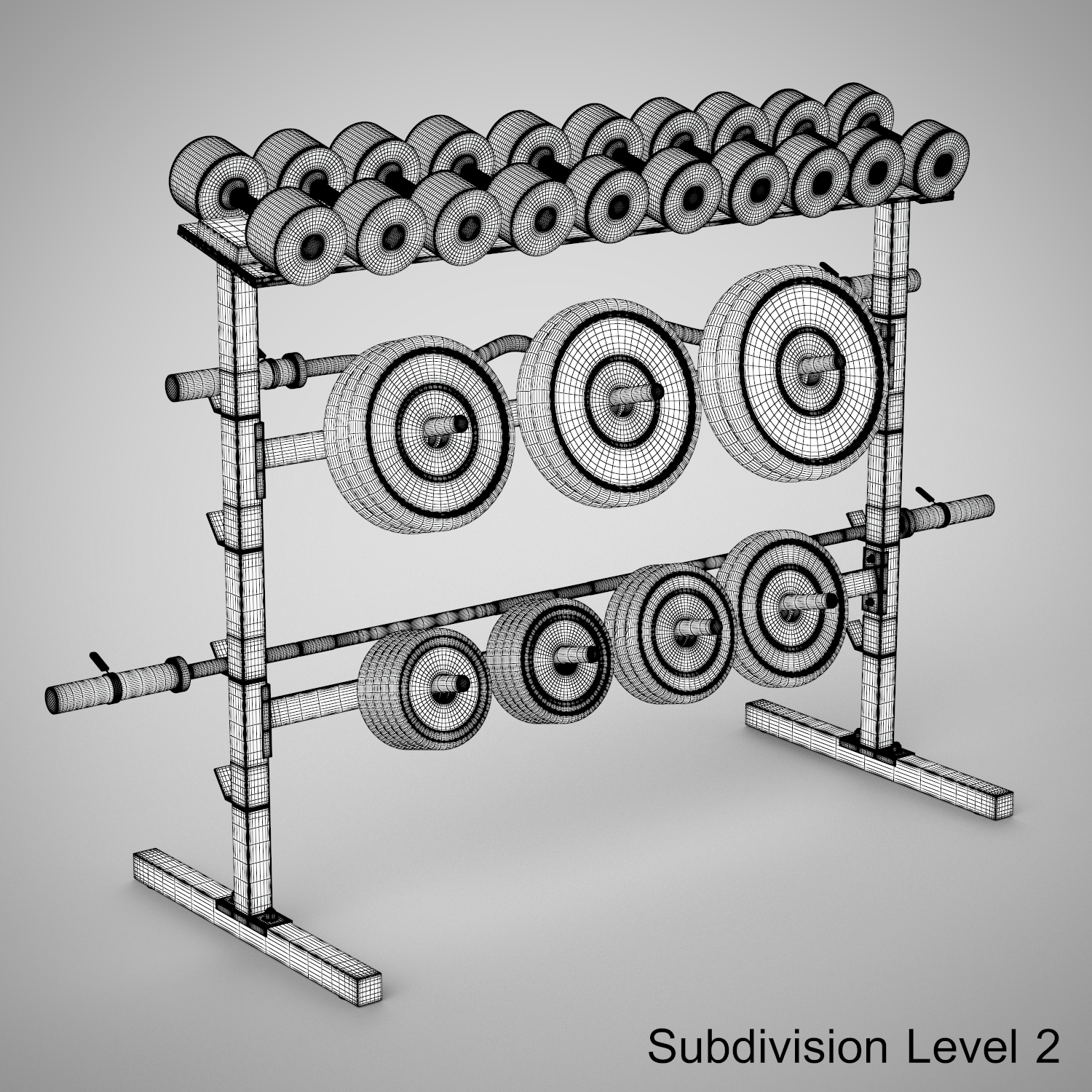 max barbell weight rack