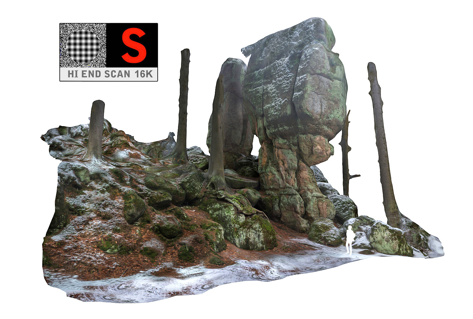 3d stone packed model