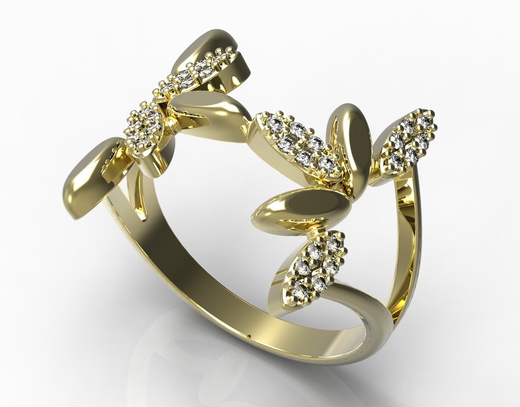 3d gold ring model