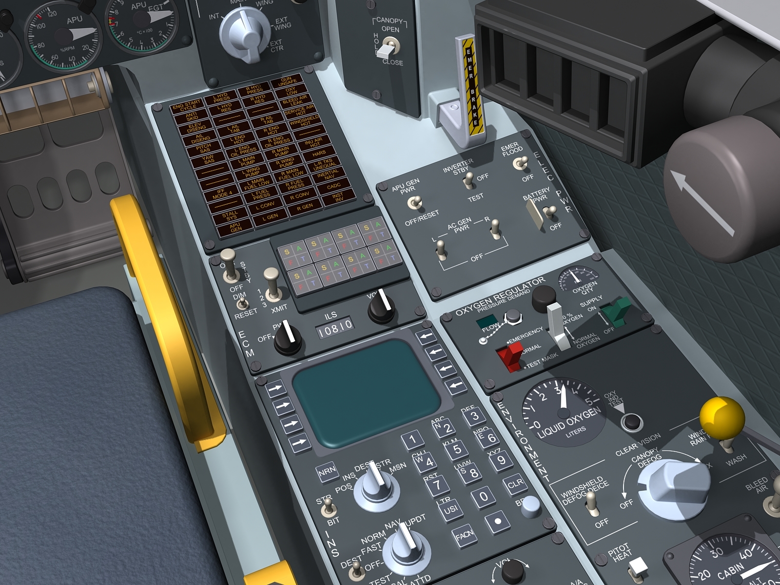 3ds max a-10 thunderbolt cockpit