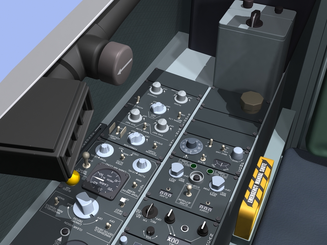 3ds max a-10 thunderbolt cockpit