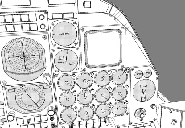 3ds max a-10 thunderbolt cockpit
