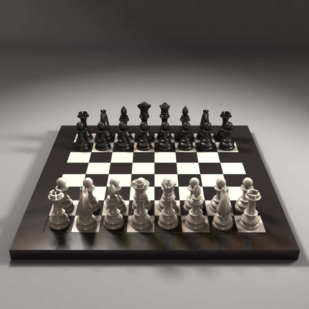 chess rook board 3d max