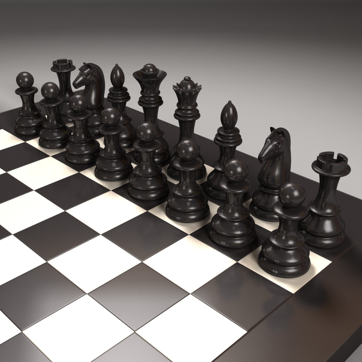 chess rook board 3d max