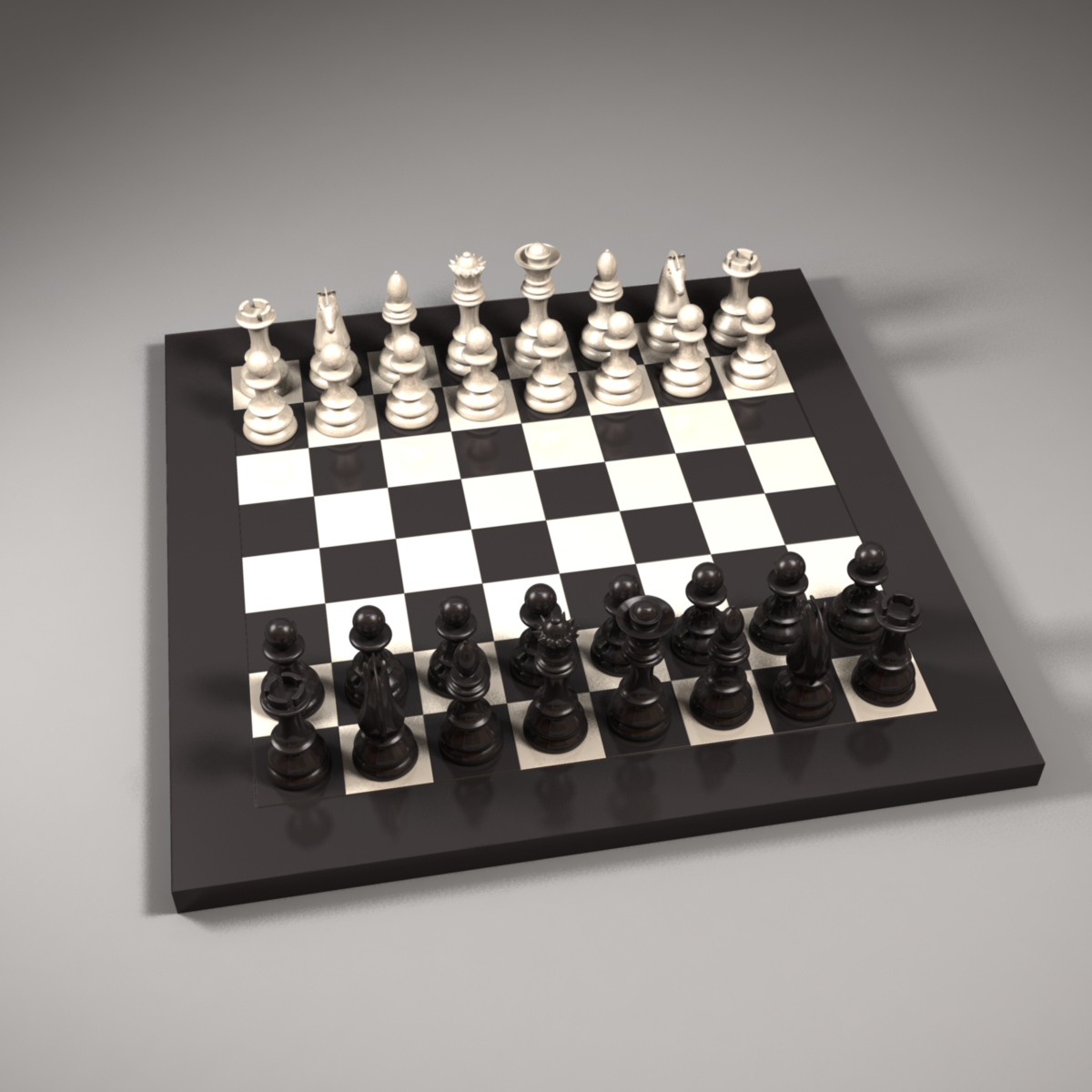 chess rook board 3d max