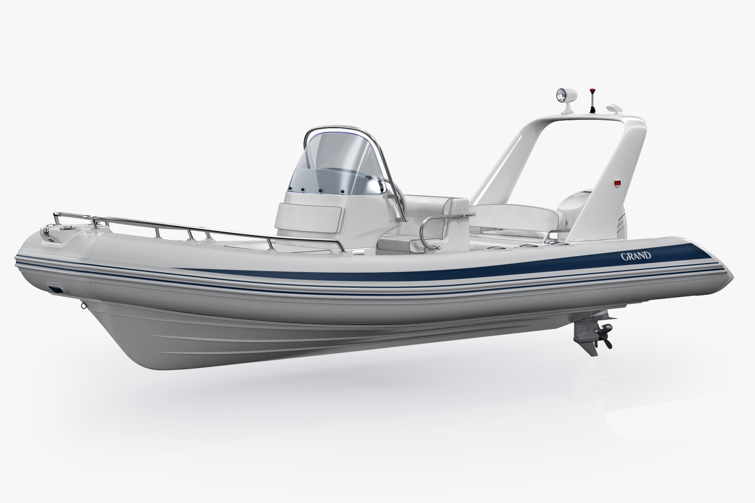 inflatable boat grand silver 3d max