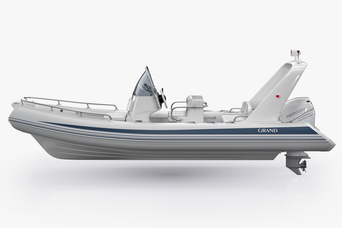 inflatable boat grand silver 3d max