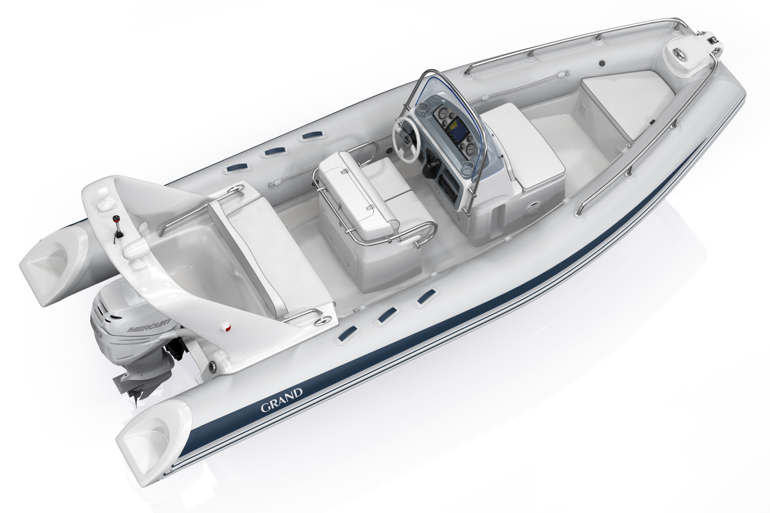 inflatable boat grand silver 3d max
