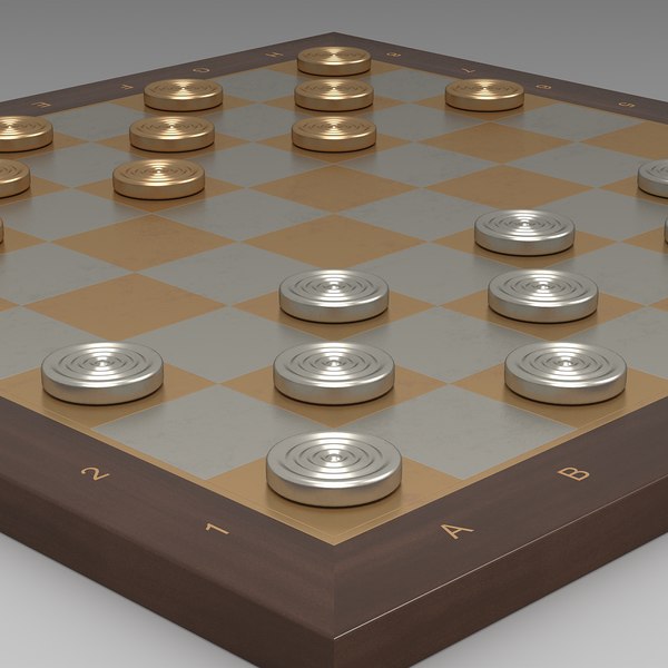metal checkerboard silver 3d max