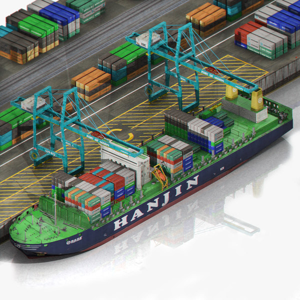 container ship 3d model