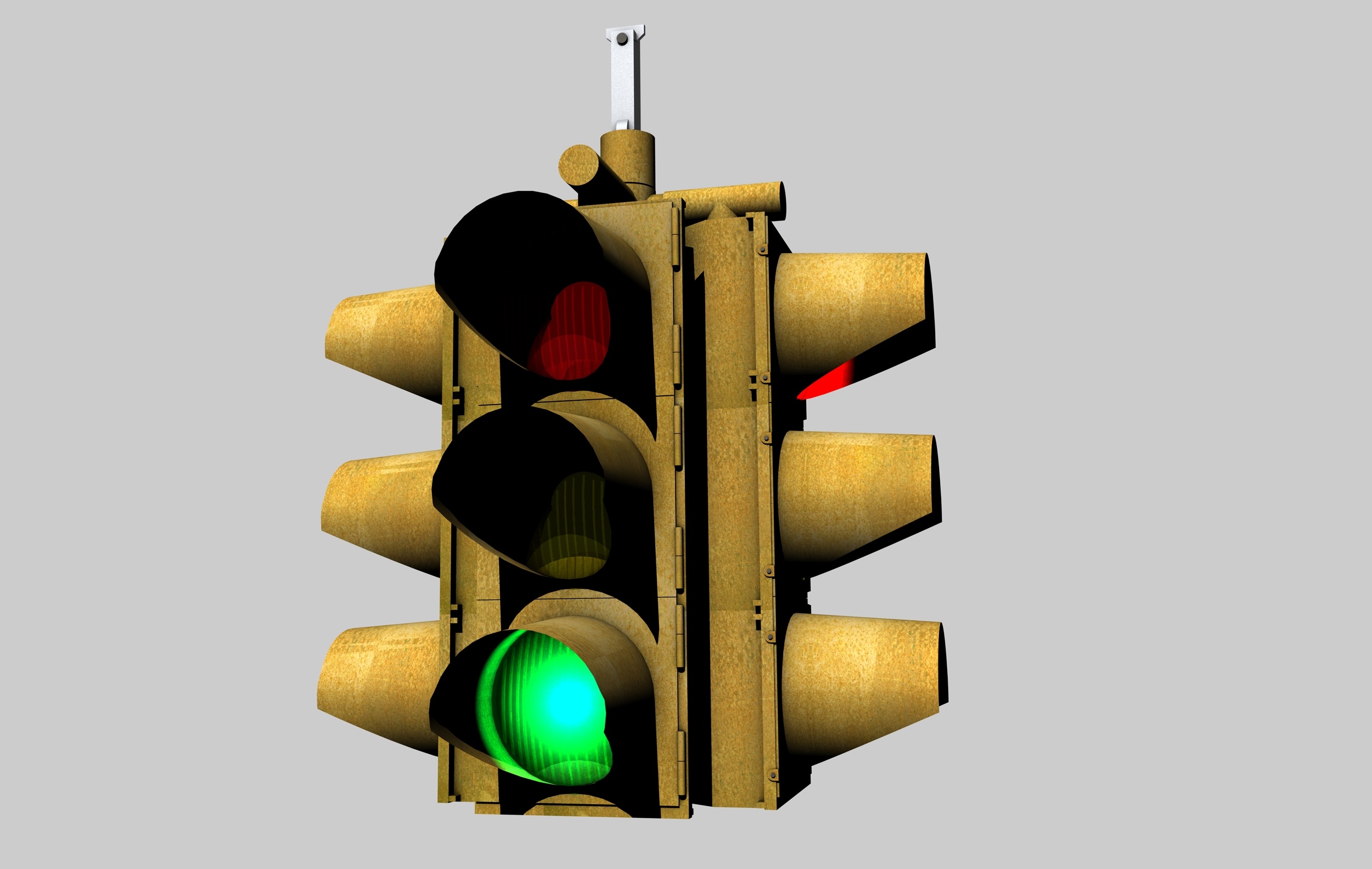 3d model traffic lights