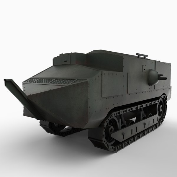 french tank schneider ca1 3d model