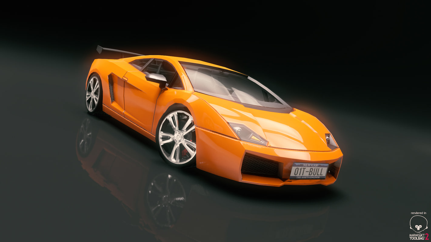 race car 3d fbx