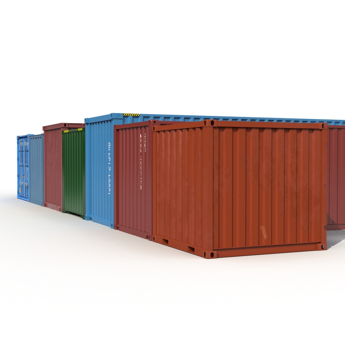 3d containers 3 model